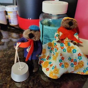 Hetty Muskrat the Puppet Christmas Muppet Emmet Otter's | Etsy