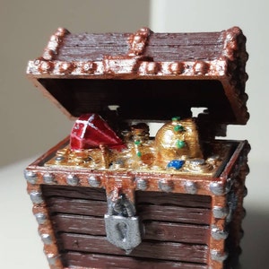 Treasure Chests Set Dnd Miniature Terrain 15mm 28mm 32mm D&D, Dungeons ...