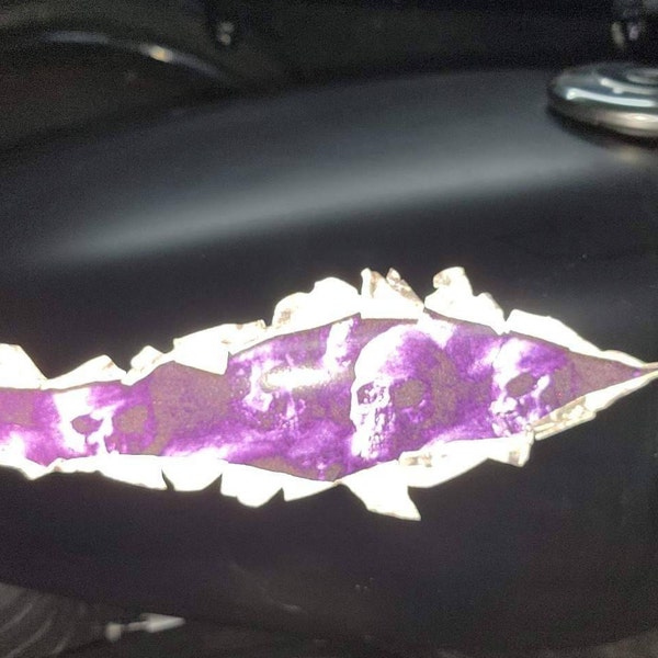 Ripped Torn Metal Graphic Decals 65+ Colors for Car, Boat, Motorcycle ...