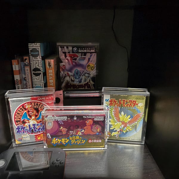 Japanese Game Boy Advance Game Box Acrylic Nintendo Storage Display ...