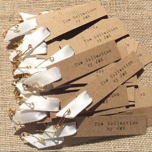 Custom Hang Tags With Satin Ribbon Set of 50 - Etsy