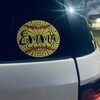 Mandala Softball Decal | Mandala Baseball Decal | Helmet Decal | Car ...
