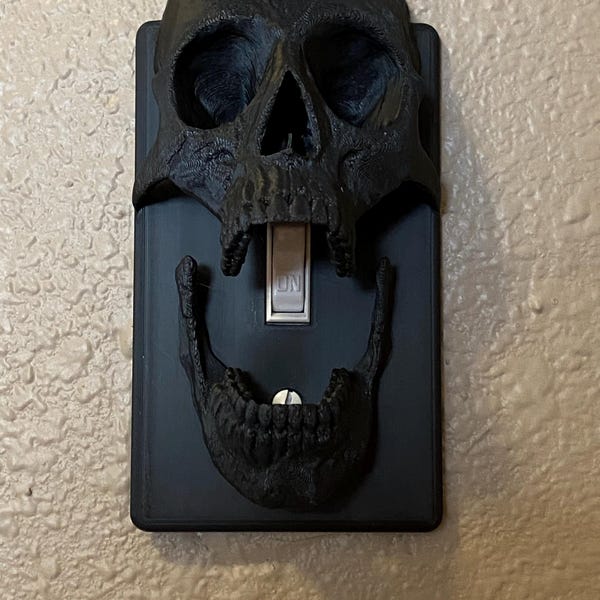 Gothic Skull Light Switch Plate, Toggle and Rocker - Etsy