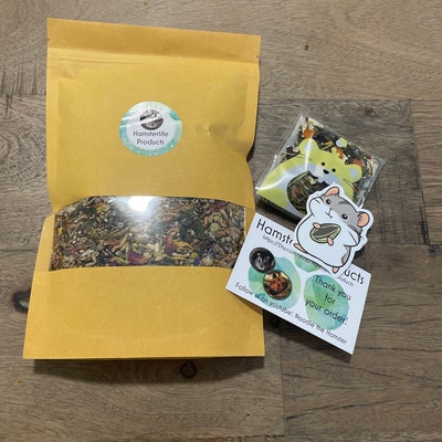 Hamster Treat Box Flaxspray Foraging Flowers Rosehips Dried Fruit ...