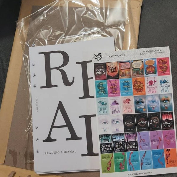 Printed A5 Size Reading Journal Bookish Gifts Book Review Reading ...