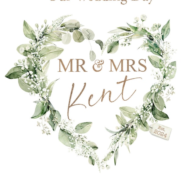 Floral Heart Clipart Watercolor Greenery Floral Wreath Clip Art Field ...