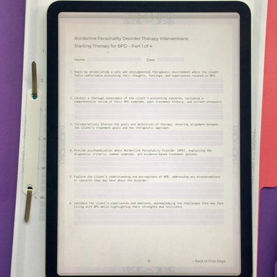 Borderline Personality Disorder BPD Therapy Resource Bundle Therapy ...