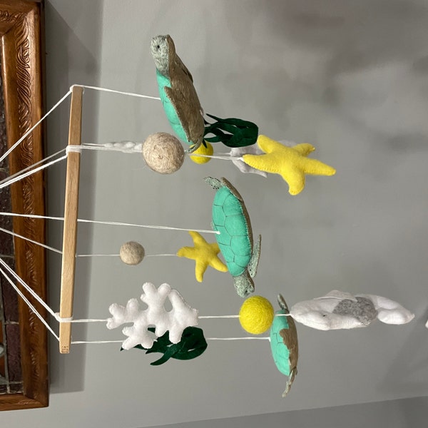 Sea Creature Baby Mobile, Scuba Baby Mobile, Snorkeling Boy Nursery ...