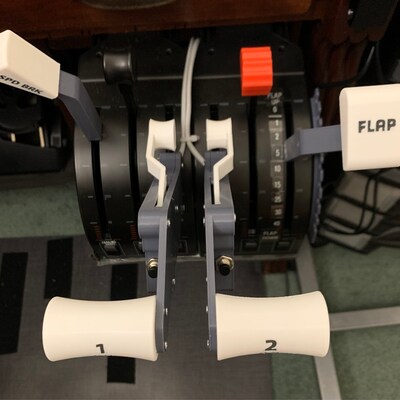 Boeing 737 Thrust Levers for Saitek Pro Flight Throttle Quadrant ...