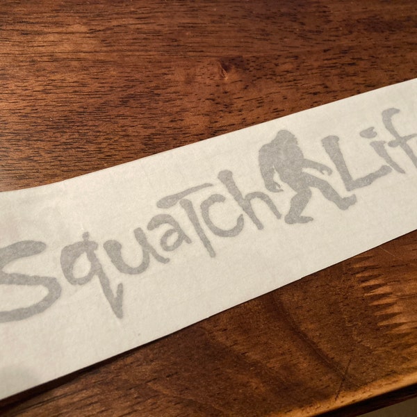 Bigfoot Squatch Life Vinyl Decal - Etsy