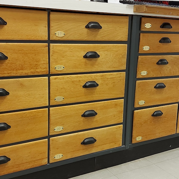 Hand Punched Brass Oval Numbered Tags - Custom Numbered Locker Tags ...