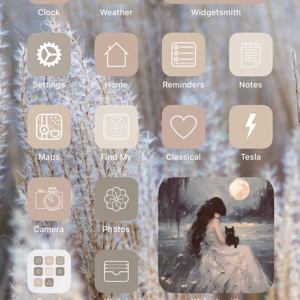 Aesthetic Boho Desktop Folder Icons, Mac + Windows Folders Icon, Boho ...