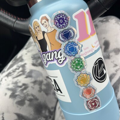 Chakra Holo Vinyl Waterproof Stickers Laptop Decal Hydro Flask Chakra ...