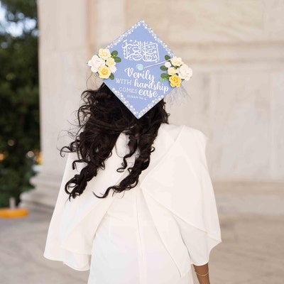 Custom Islamic Graduation Cap Hand Painted Cap 3D Highschool, College ...