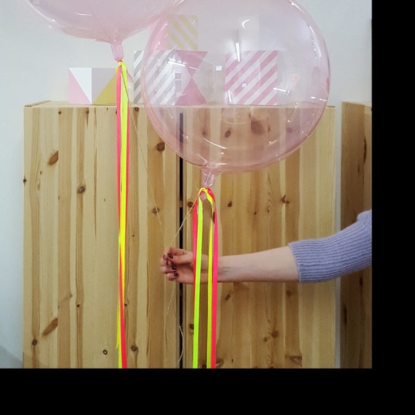 Neon PINK Ribbon, Fluorescent Pink Ribbon, Hi Viz Ribbon, 10mm Neon ...