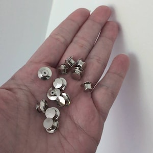12 Pack of Locking Pin Backs / Pin Keepers Never Lose a Special Pin ...