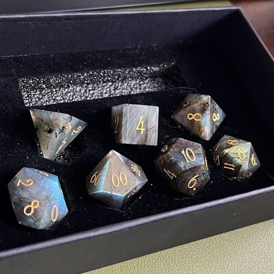 Dnd Dice Set Obsidian Set Raised Dice for Dungeons and Dragon, RPG Game ...