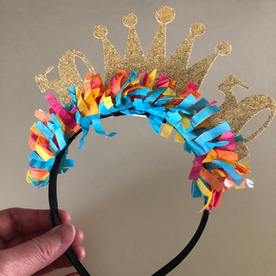 50th Birthday Crown 50th Birthday Headband 50th Birthday - Etsy