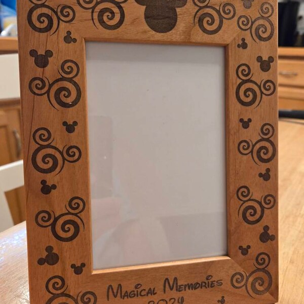 Personalized Picture Frame, 5x7, Custom Gift, Disneyland, Disneyworld ...