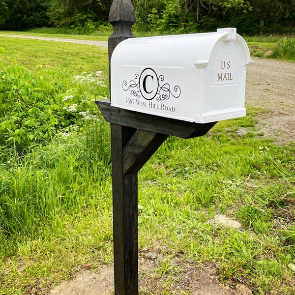 Mailbox Decal #4 - Custom Personalized Vinyl Mailbox Decal - SET OF 2 ...