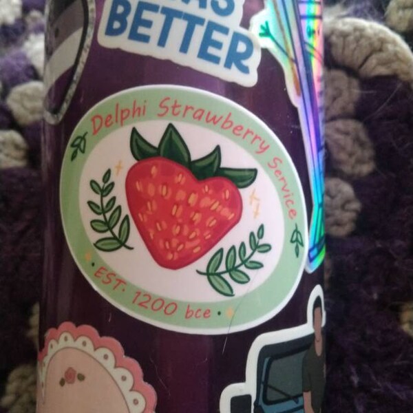 Delphi Strawberry Service Sticker I GLOSSY I Percy Jackson and the ...