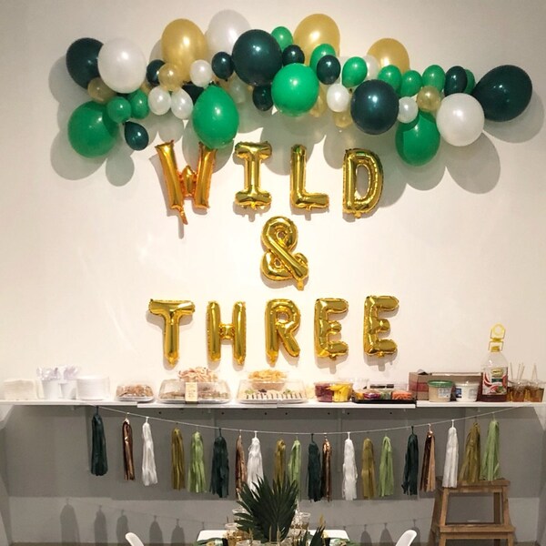 Wild and Three Balloons Wild and Three Decorations Young Wild and Three ...