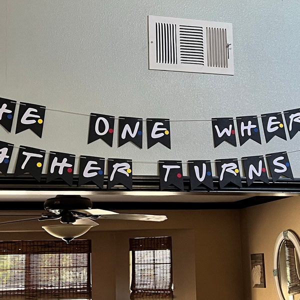 Friends Theme Banner ,friends Theme Birthday Banner Decor, Photo Prop ...