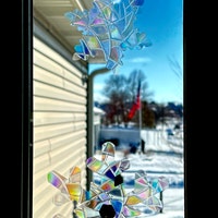 Shrek Meme Suncatcher Window Decal, Sticker, Rainbows, Cursed Image ...