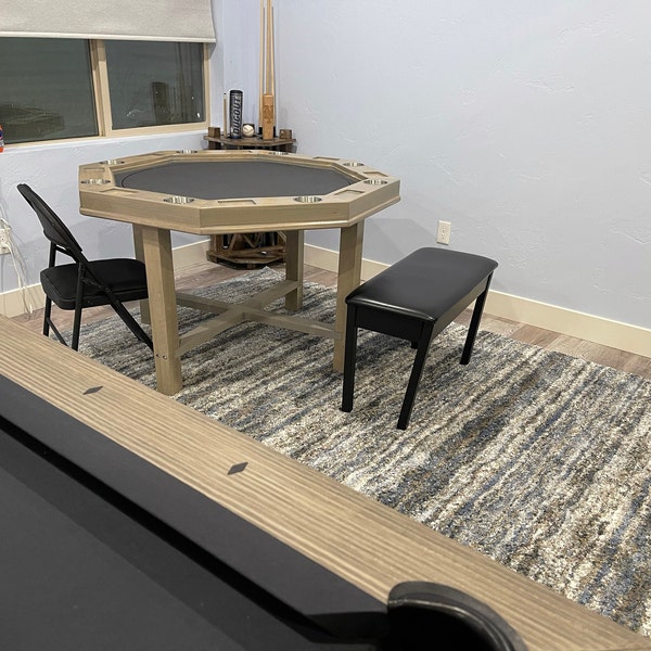 Spinning Center Board Game Table and Poker Table | Game Table With Top ...