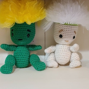Amigurumi Baby Dandelion Crochet Pattern, Crochet Flower Doll, Fake ...