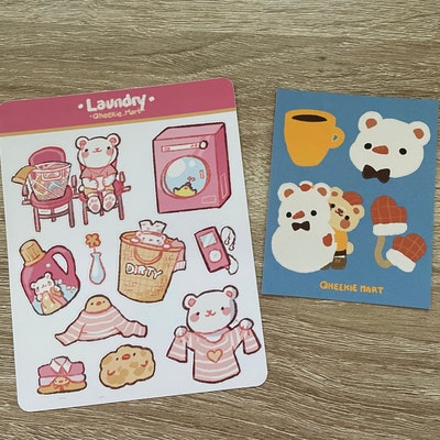 Laundry Sticker Sheet - Etsy