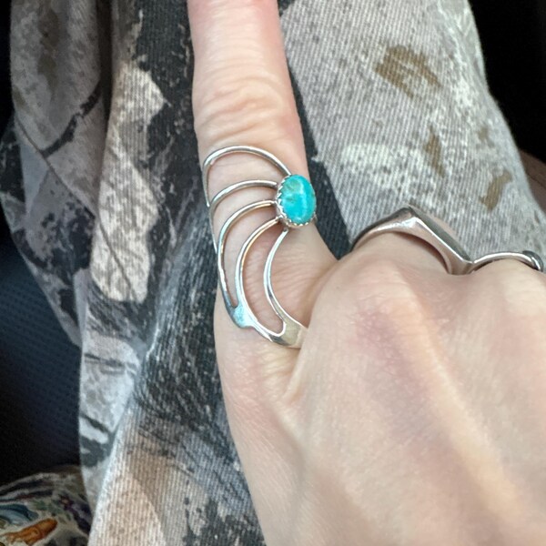 Vintage, Sterling Silver, Native American, Ring, Marked SA 925, Size 5 ...