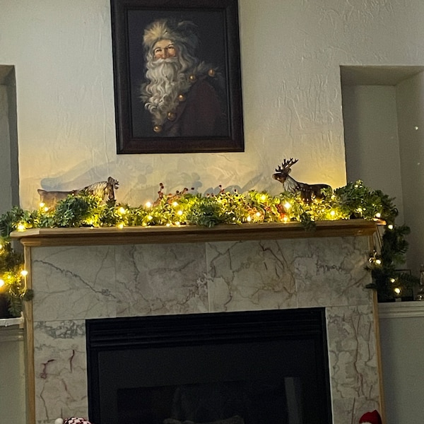 Father Christmas (woodland Santa) by Susan Comish 18x22 Santa Claus ...