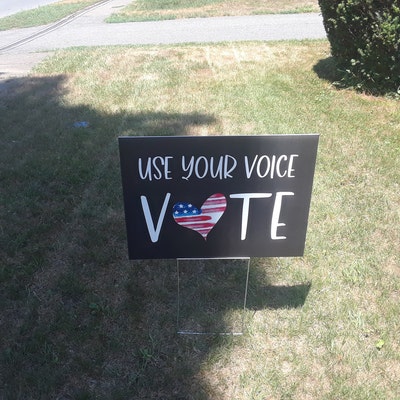 Vote Yard Sign, Political Yard Sign, Rally Sign, Register to Vote ...