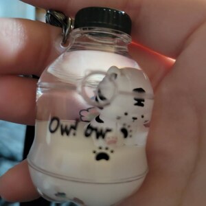 Astronaut Liquid Keychain Boba Keychain Quicksand Keychain - Etsy