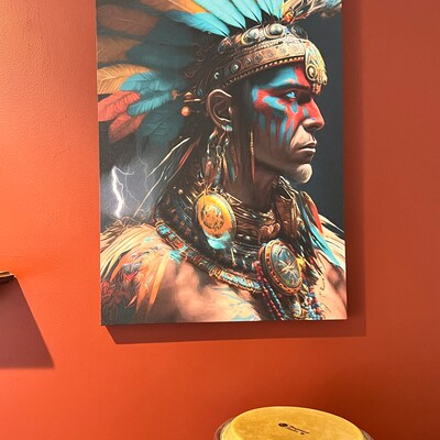 Atabey Portrait, Taíno Mural Art, Taino Art - Etsy