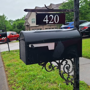Custom Metal Address Plate/number Plate for Mailbox - Etsy