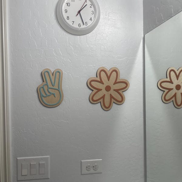 Hand Peace Sign X Kids Nursery Decor X Baby Wall Sign X Toddler Room ...