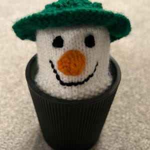 Snowman Chocolate Orange Cover - Knitting Pattern - Etsy UK