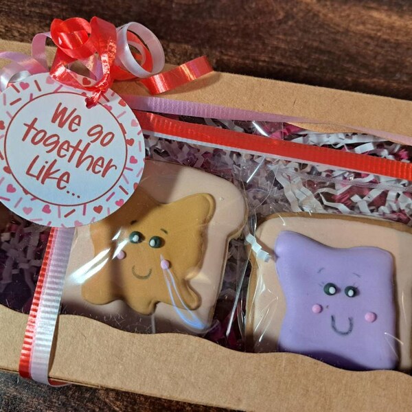 Instant Download We Go Together Like Valentine Cookie Tag, Red Pink ...