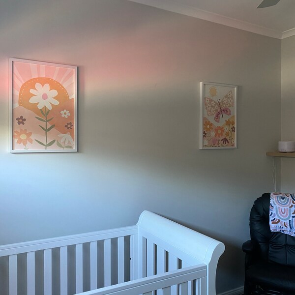 Pip+phee Daisy Butterfly Fields Vintage Set of Prints - Choose 1, 2 or ...