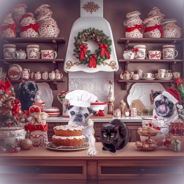 Christmas Digital Backdrop Photography, Christmas Digital Background ...