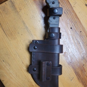 Handmade ESEE 6 Nordic Pouch Leather Sheath With Fire Steel - Etsy