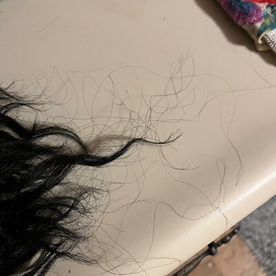 Luxe Hybrid Locks Curly Dreads / Wavy Dreadlocks in Black and Grey ...