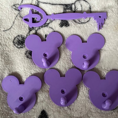 Pack of 5 Mickey Wall Hooks - Etsy UK