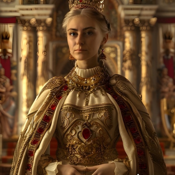 Custom Queen Royal Portrait From Photo, Renaissance Portrait, Custom ...