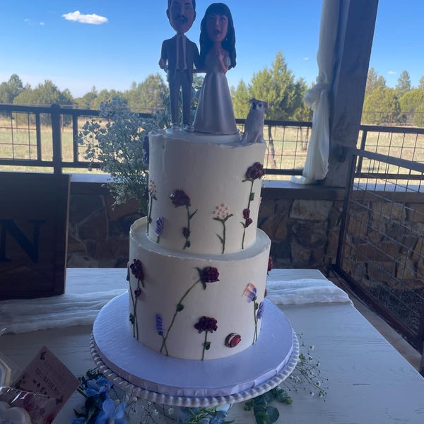 Handmade Custom Marry to Me Kiss Wedding Bobble Head Handmade Polymer ...