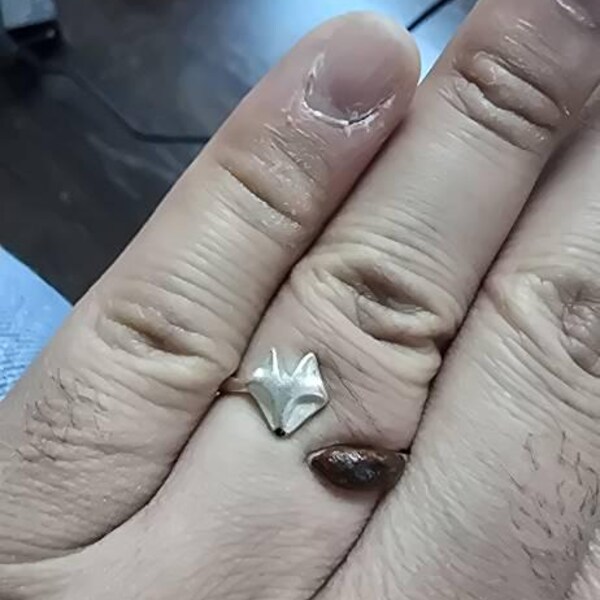Swimming Against the Current. Dainty Sterling Silver Ring. School of ...