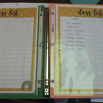 Substitute Binder Teacher Substitute Sub Teacher Binder Digital ...