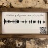 Sound Wave Sign With QR Code Voice Recording Art Custom Sound Wave Gift ...